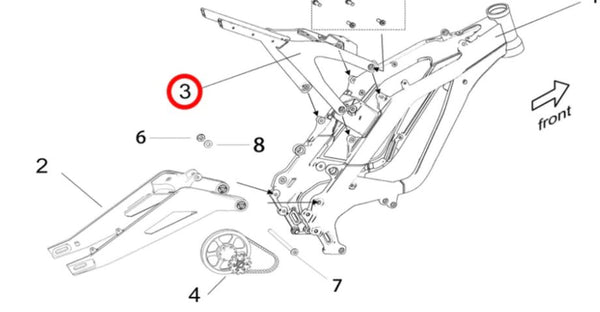 Surron Subframe – Elektrisches Racing